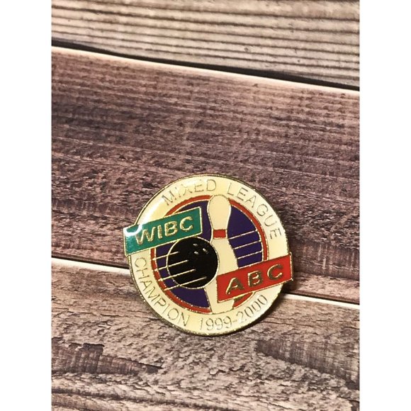 Accessories | Wibc Abc Mixed League Champion 1999200 Bowling Lapel Hat ...